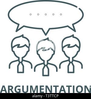 Concept of debate and political argument symbol as two opposing Stock ...