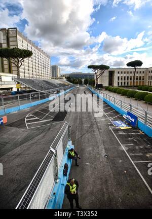 Rome, Formula E Route to the Eur Stock Photo - Alamy