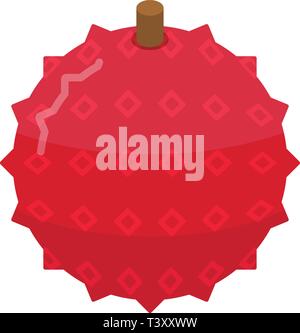 Whole lychees icon. Cartoon of whole lychees vector icon for web design ...