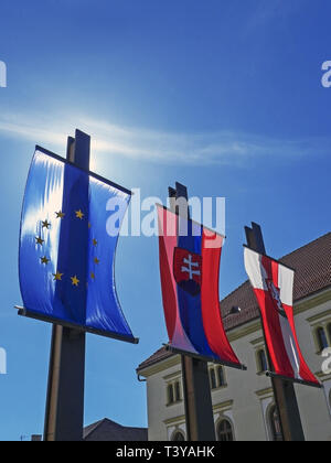 Flags of Slovakia Stock Photo - Alamy