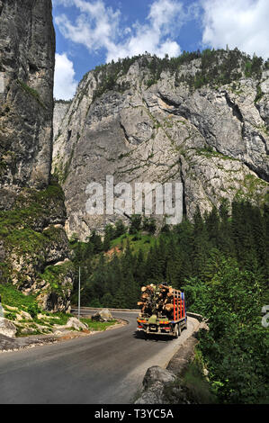 Bicaz Gorge, a narrow pass linking Transylvania to the historical ...