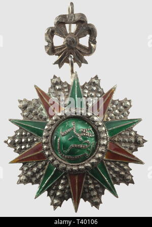 Ordre du Nicham-Iftikar, Mohamed el Hadi 1902-1906. Officier, fabr. francaise, en argent, fabr ...