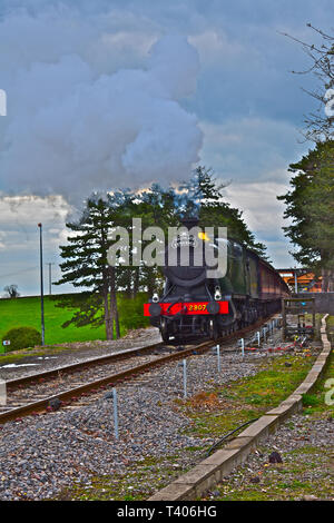 The Gloucester Warwickshire Steam Railway.Engine 2807(a 28xx' class ...