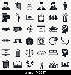 Coherence in job icons set, simple style Stock Vector Image & Art - Alamy