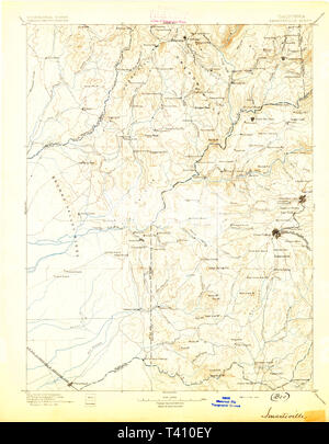Smartsville, California, map 1895, 1:125000, United States of America ...