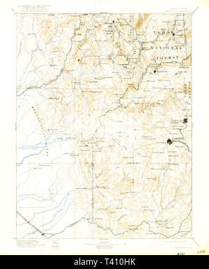 Smartsville, California, map 1895, 1:125000, United States of America ...