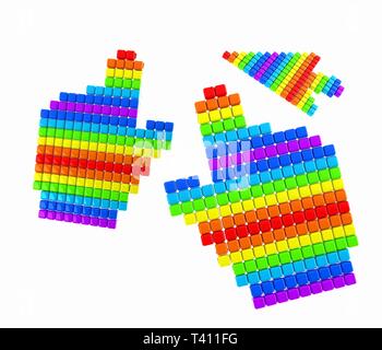 Set of Link selection computer mouse cursor on white background Stock ...