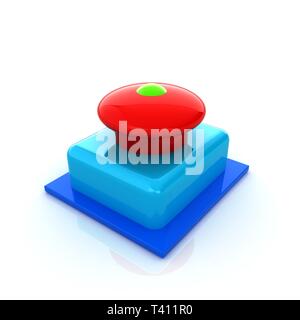 Emergency Button 3d icon Stock Photo - Alamy