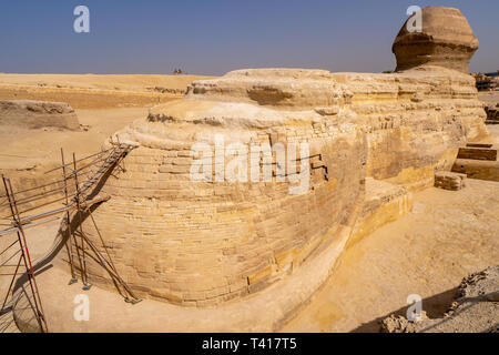 Great Sphinx of Giza from back side. Unusual view point Stock Photo - Alamy