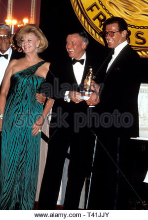 Barbara Sinatra Frank Sinatra Roger Moore Undated Photo By John Barrett ...
