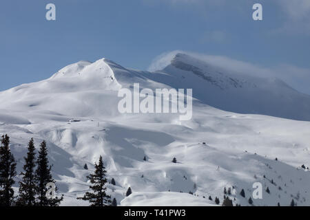 Berge um Davos / Mountains around Davos Stock Photo - Alamy