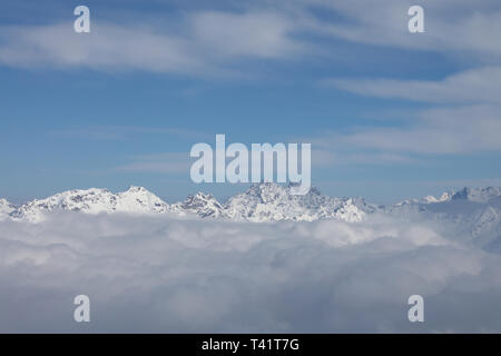 Berge um Davos / Mountains around Davos Stock Photo - Alamy