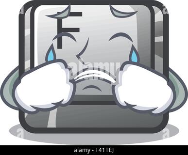 Crying button S on a computer cartoon Stock Vector Image & Art - Alamy