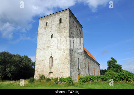 Pöide Church is located on Saaremaa island, Estonia. Pöide templom a ...