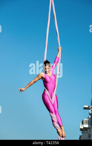 Rope dancing show during the Carnival of Ierapetra town, Lasithi, Crete ...