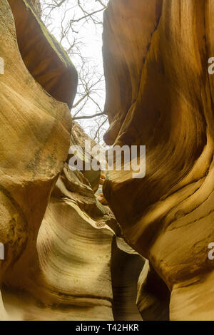 April 13, 2019 - Yan'an, China - The Ganquan Yucha Grand Canyon located ...