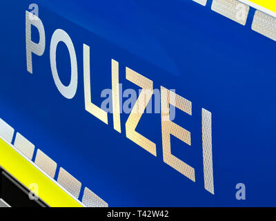 Germany, Polizei, Police, Directional Sign Stock Photo - Alamy