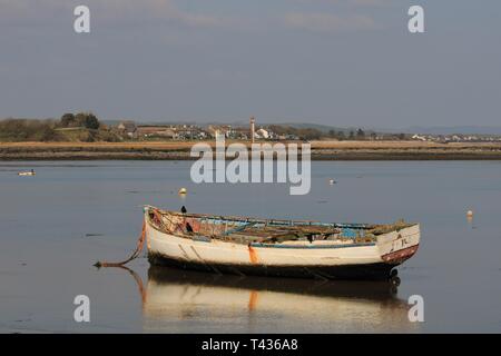 UK Rampside, Cumbrian Coast. View from the causeway between Rampside ...