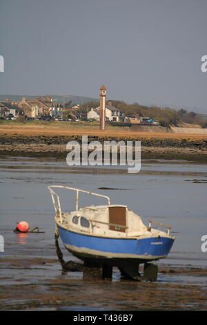 UK Rampside, Cumbrian Coast. View from the causeway between Rampside ...