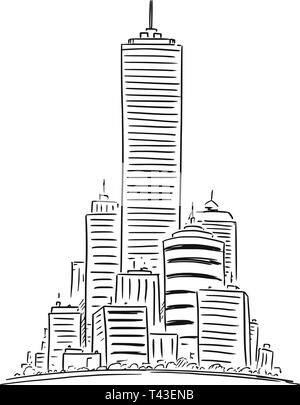 Vector artistic sketchy pen and ink drawing illustration of hot air ...