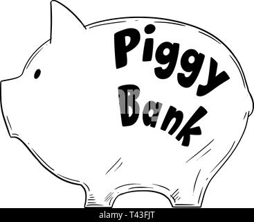 Piggy bank. Concept of savings. Vector illustration, flat design Stock ...