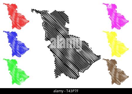 Babil Governorate (Republic of Iraq, Governorates of Iraq) map vector ...