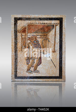 A Tragic Actor of the Roman theatre. 2nd - 3rd century Roman Mosaic ...