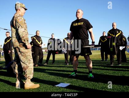 Soldiers from the 223rd Military Intelligence Battalion perform leg ...