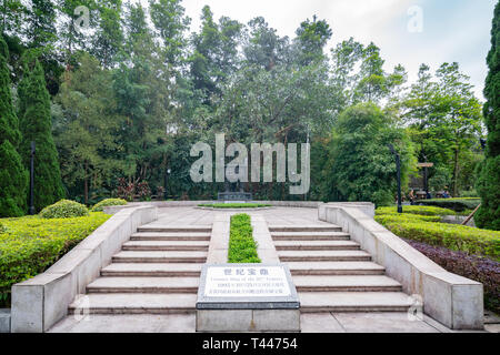 Large cauldron in Dinghu Mountain National Nature Reserve at Zhaoqing ...