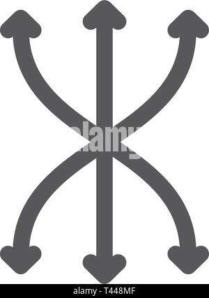Navigation and traffic, compass, flexibility line icon Stock Vector ...