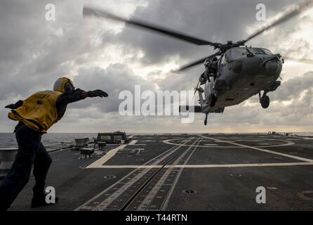 PACIFIC OCEAN (Feb. 21, 2019) Master Chief Aviation Boatswain’s Mate ...