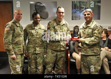 U.S. Army Capt. Dominic Adams, commander of the U.S. Army Signal Activity - Kaiserslautern, 102d ...