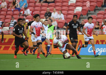 Lote Tuqiri (JPN), APR 13, 2019 - in action during Samoa vs Japan HSBC ...
