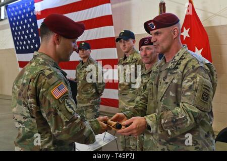 A U.S. Army jumpmaster from the 1st Special Forces Group watches as U.S ...