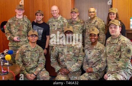 Members of the 18th Military Police Brigade of the 21st Theater ...