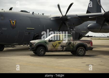 An AC-130J Ghostrider gunship assigned to the 73rd Special Operations ...