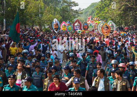 Mongol Shobhajatra of Bengali New Year 1426 Stock Photo - Alamy