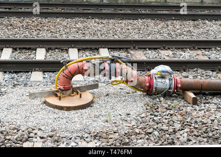 pipe and valve system with sensors and electrical wiring between ...