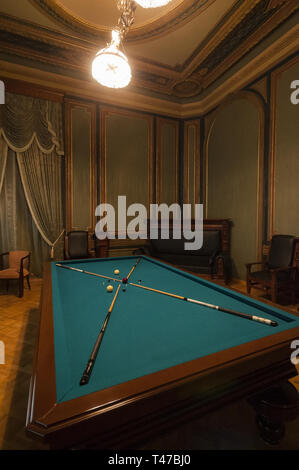 An interior of a billiard room Stock Photo - Alamy