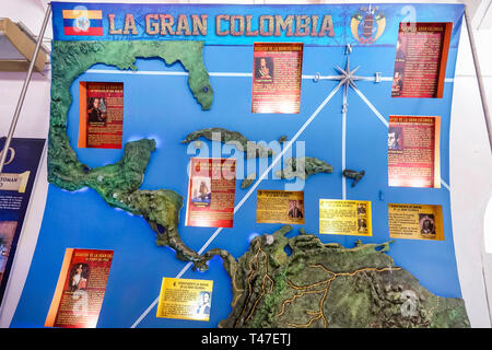 Gran Colombia map Stock Photo - Alamy
