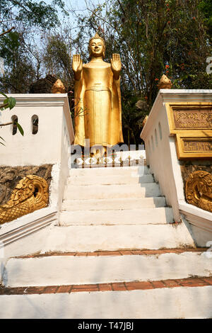 Buddha statue in Tham Phu Kham cave. Van Vieng, Laos Stock Photo - Alamy