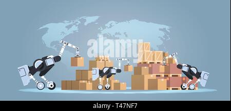 Global industrial factory technology process with ecology concept. Flat ...