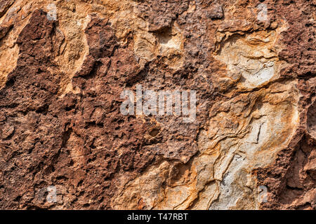 Syenite (granite) rock face, Chain Trail at Hueco Tanks State Park ...