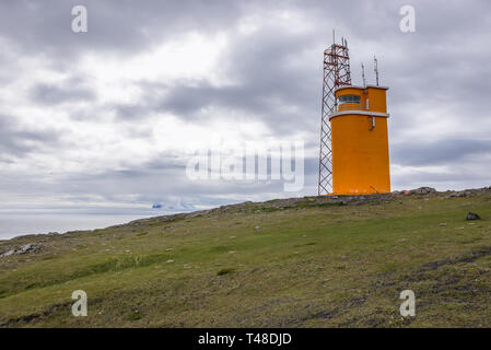 Hvalnes Lighthouse in the eastern region of Iceland Stock Photo - Alamy