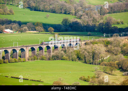 Congleton Viaduct from the cloud Stock Photo - Alamy