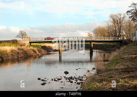 Car crossing Cartford Toll Bridge Little Eccleston with Larbreck that ...
