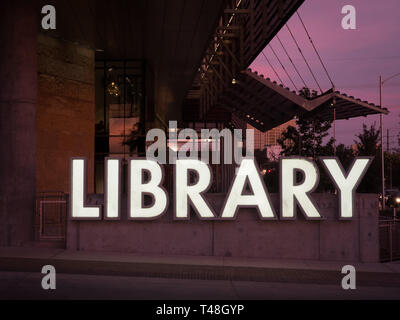 Austin Central Library — Austin, Texas Stock Photo - Alamy