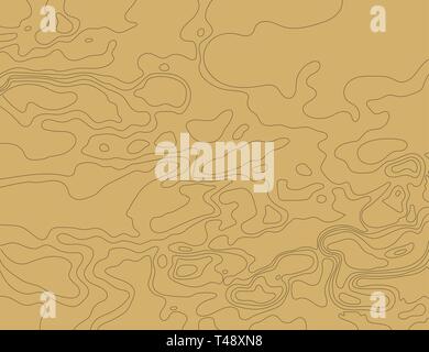 Brown abstract map contour lines background Stock Vector Image & Art ...