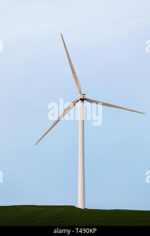 Windmill, windfarm at La brujula in Burgos, Spain Stock Photo - Alamy