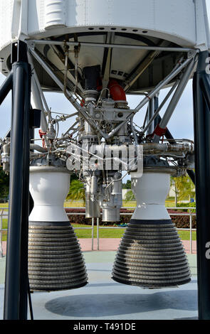 Apollo F1 Engine on display at Kennedy Space Center Stock Photo - Alamy